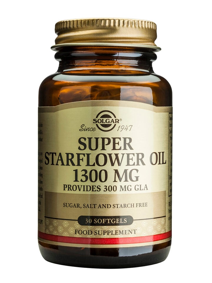 Solgar Super Starflower Oil 1300mg | Omega-6 Essential Fatty Acids ...